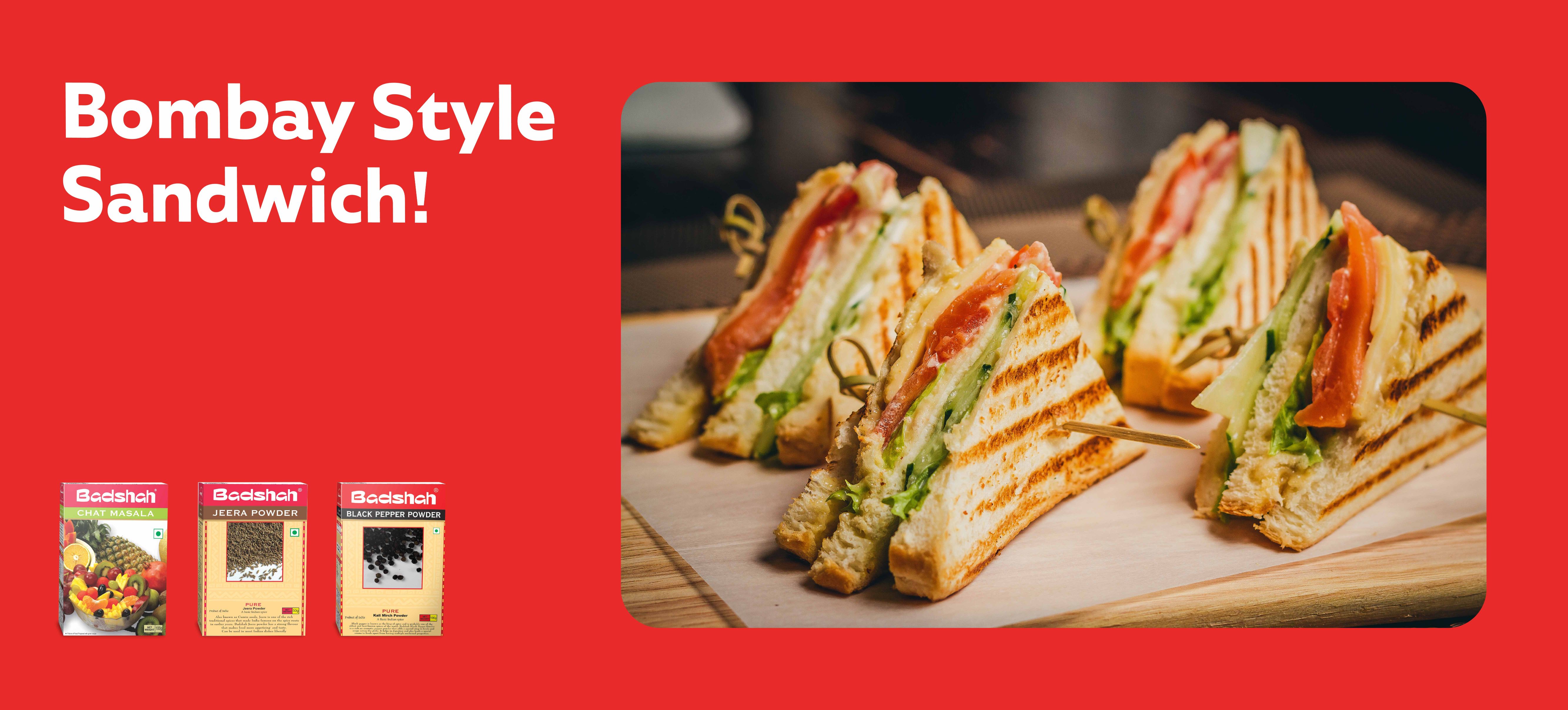 How To Make Bombay Style Sandwich Recipe Badshah Masala